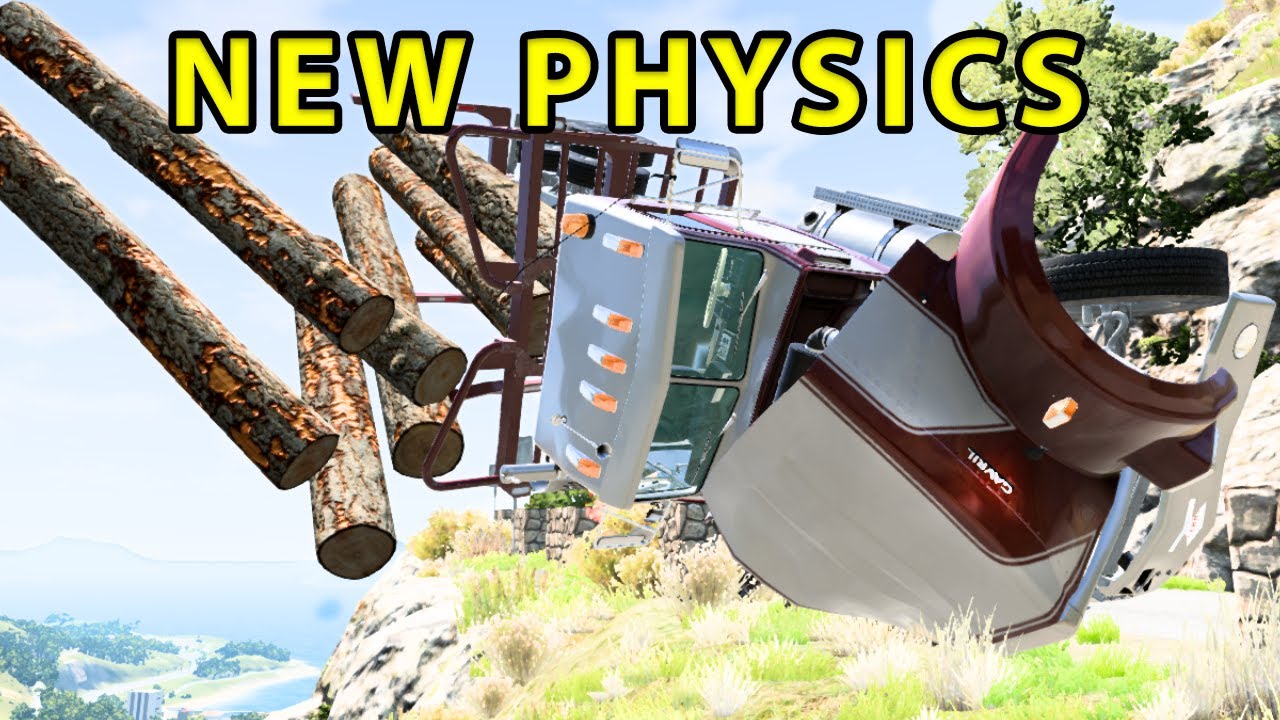 NEW PHYSICS! BeamNG.Drive 0.32 Cliff Jumps & Crashes Compilation - YouTube