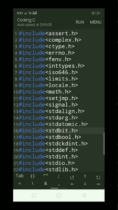 C Language All Header File Coding Clanguage Codingonmobile Youtube 3937