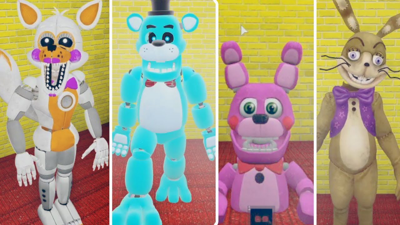 06 Animatronics ESCONDIDOS no Roblox Fazbears Animatronic Factory ...