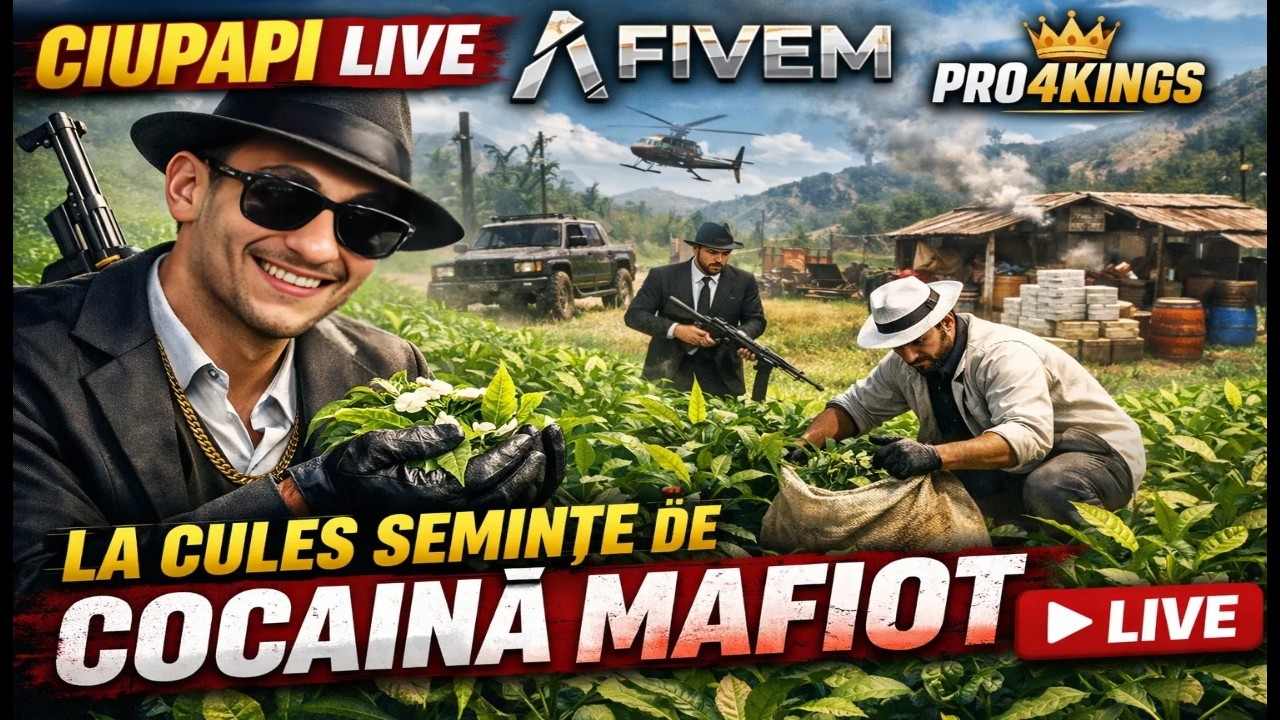 🔴 LIVE FiveM Pro4Kings RP cu CIUPAPI 😈 MAFIOT LIFE, Misiuni ilegale ...