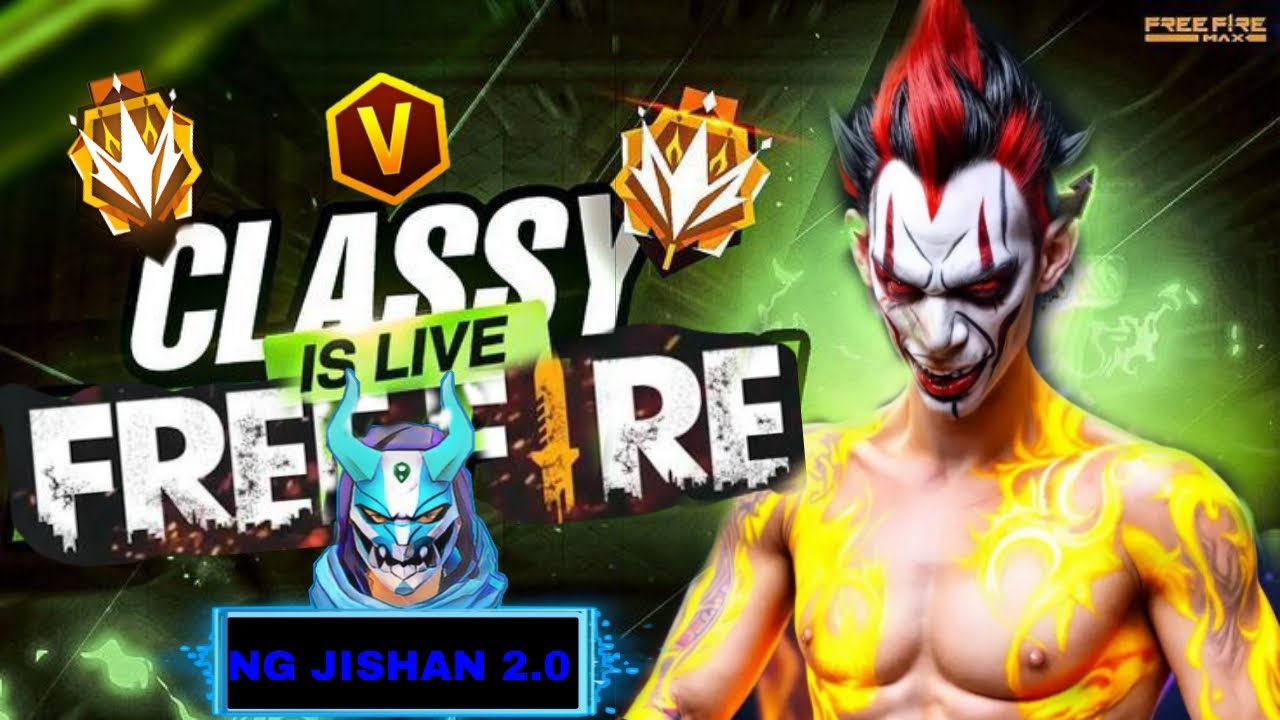 English Free Fire MAX : 👍 Good NG JISHAN 2.0 ls Live 🛑 CS free free AND ...