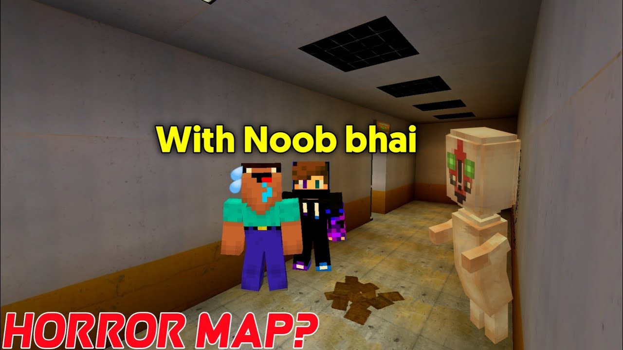 Playing Horror Map with Noob Bhai | Crafting and Building Part 1 - YouTube