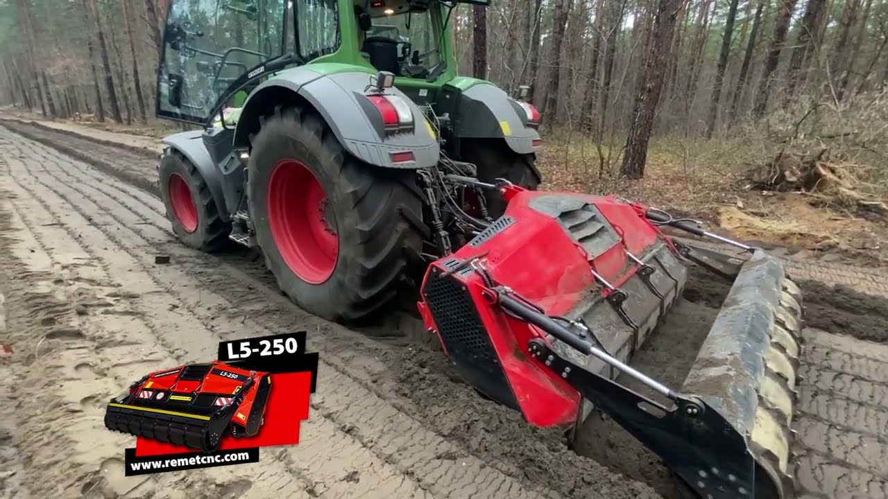 Mulczer leśny F5-250 i mulczer wgłębny L5-250, FREZA :) Forestry ...