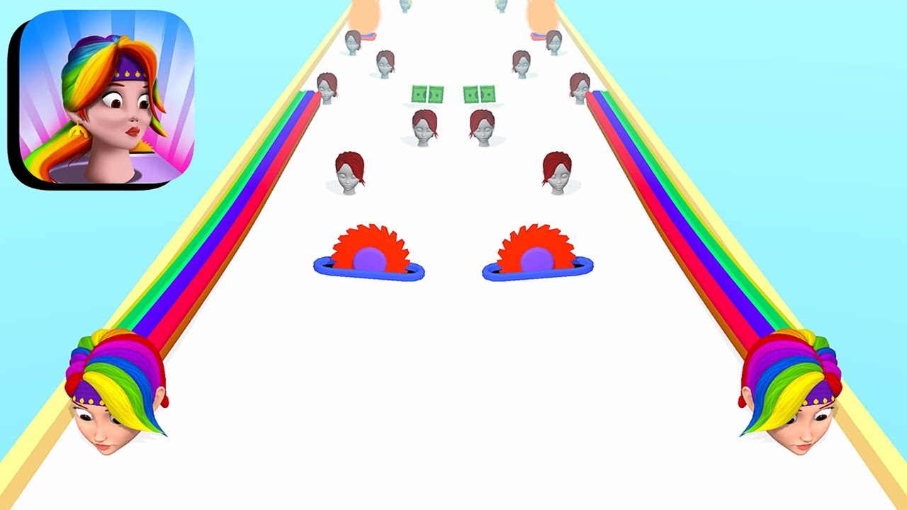 Beauty Hair Stack - All Levels Gameplay Android,ios (Levels 11-12 ...