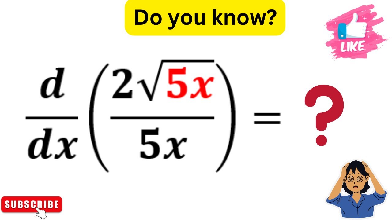 D dx 2 Square Root Of 5x 5x Find The Derivative Of YouTube d-dx-2-square-root-of-5x-5x-find-the-derivative-of-youtube