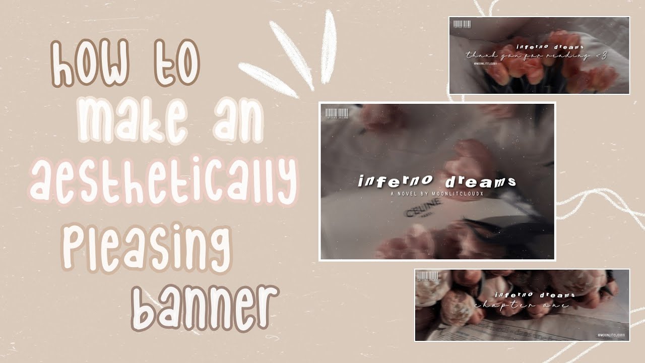 make an aesthetic banner w/me! how to make a banner for your wattpad ...