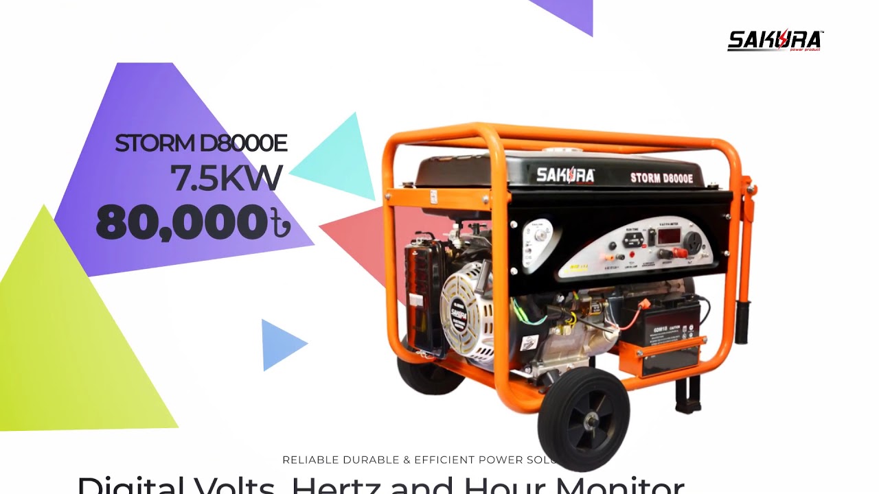 Strom Series Generator | Auto Start Generator | ATS Gasoline Generator ...