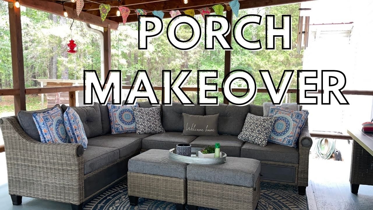 Porch Makeover DIY! - YouTube