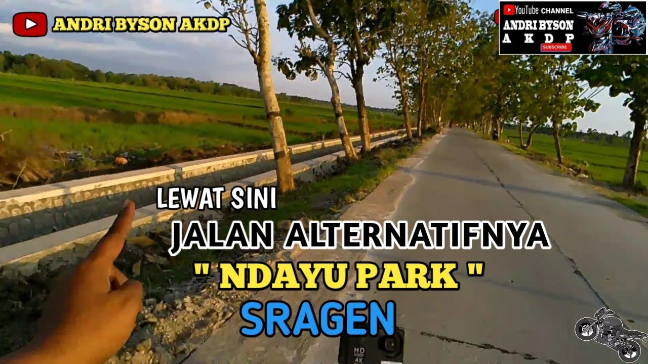 Jalan Alternatif Dari Sragen Kota Menuju Taman Wisata Ndayu Park ...
