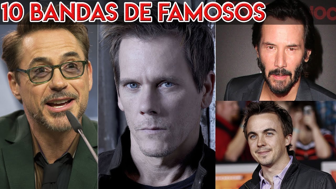 TOP 10 BANDAS DE LOS ACTORES DE HOLLYWOOD - YouTube