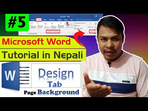 Learning MS Word || Full Tutorial of Design Tab || Episode 5 - YouTube