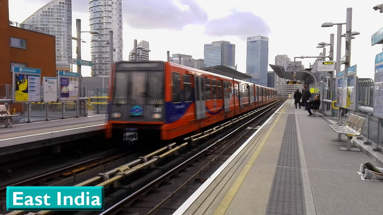 East India : London DLR ( B90 - B92 - B07 - B2K Stock ) - YouTube
