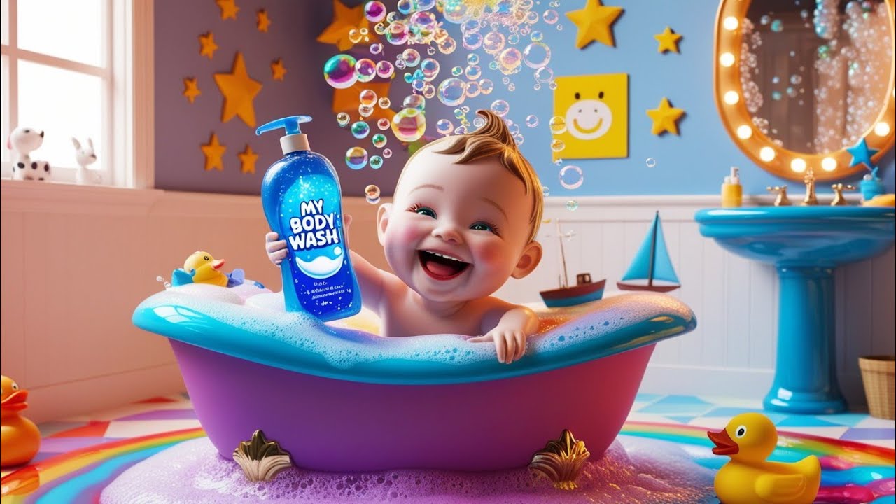 "💦 Wash & Sing: The Fun Body Wash Song for Kids! 🚿 Nursery Rhymes ...