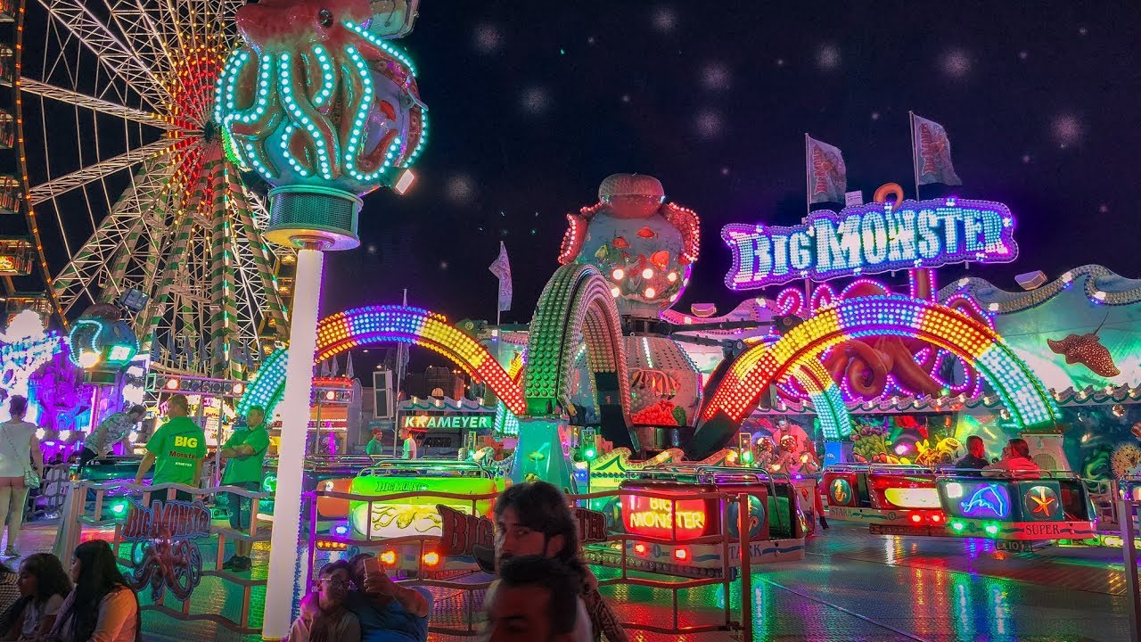 BIG MONSTER! Amazing Polyp fairground ride ON-RIDE POV - YouTube