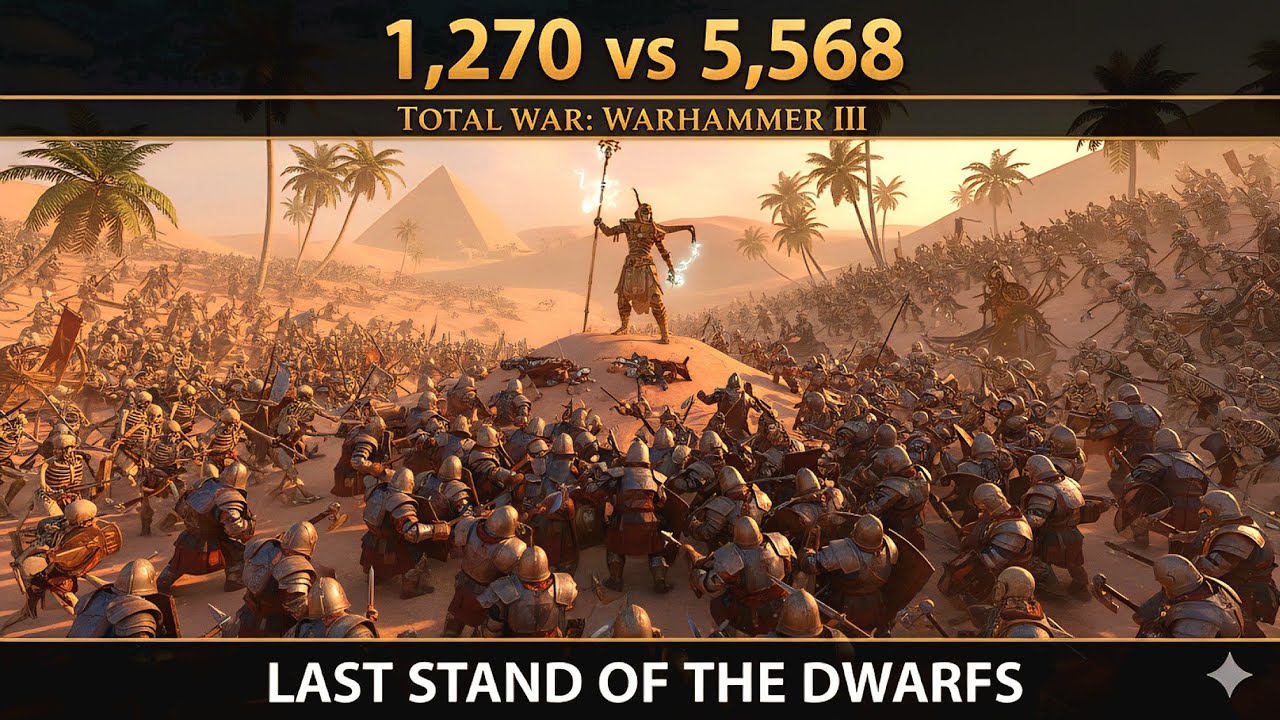 1270 Dwarfs vs 5568 Exiles of Nehek | A Crushing Battle – Total War ...