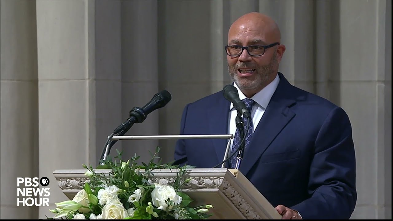WATCH: Colin Powell's son, Michael, speaks at father's funeral service ...