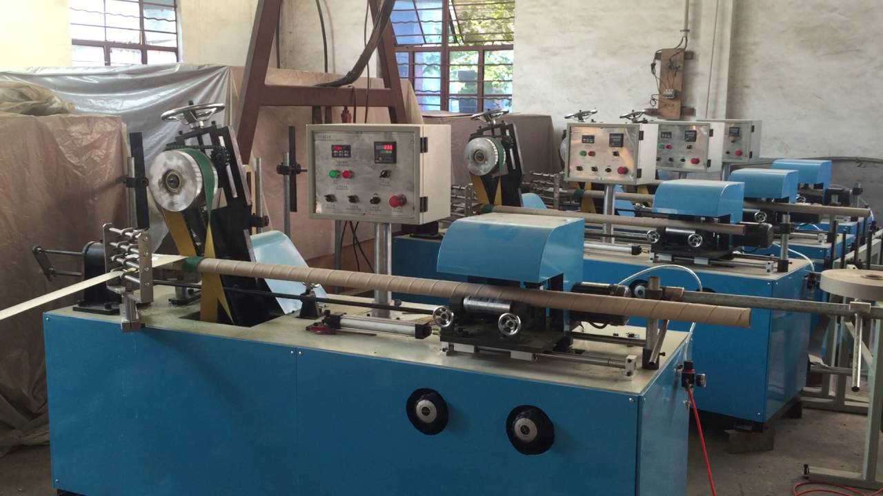 Automatic winding Small toilet roll paper core making machine - YouTube