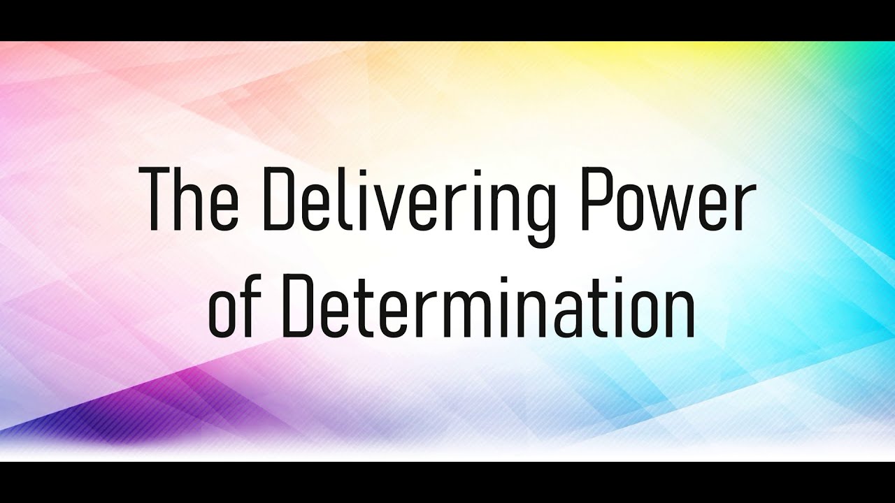 The Delivering Power of Determination - YouTube