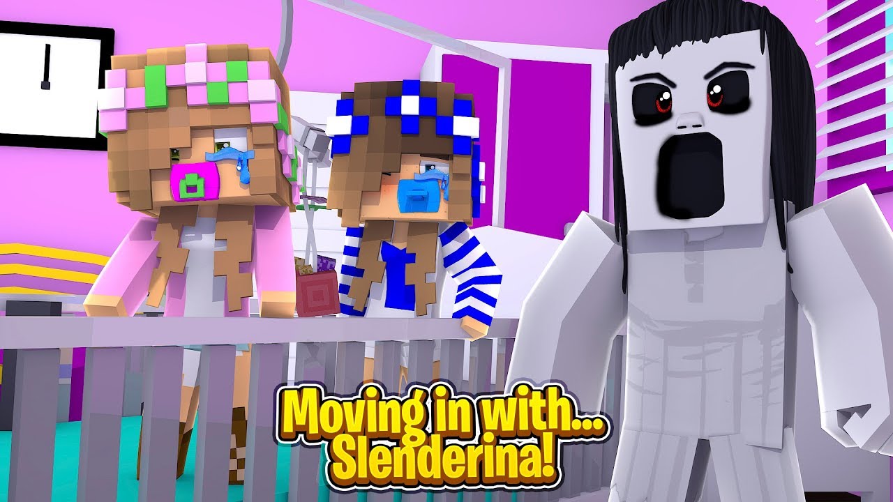 MOVING IN WITH...SLENDERINA! w/Little Carly and Britney (Minecraft ...