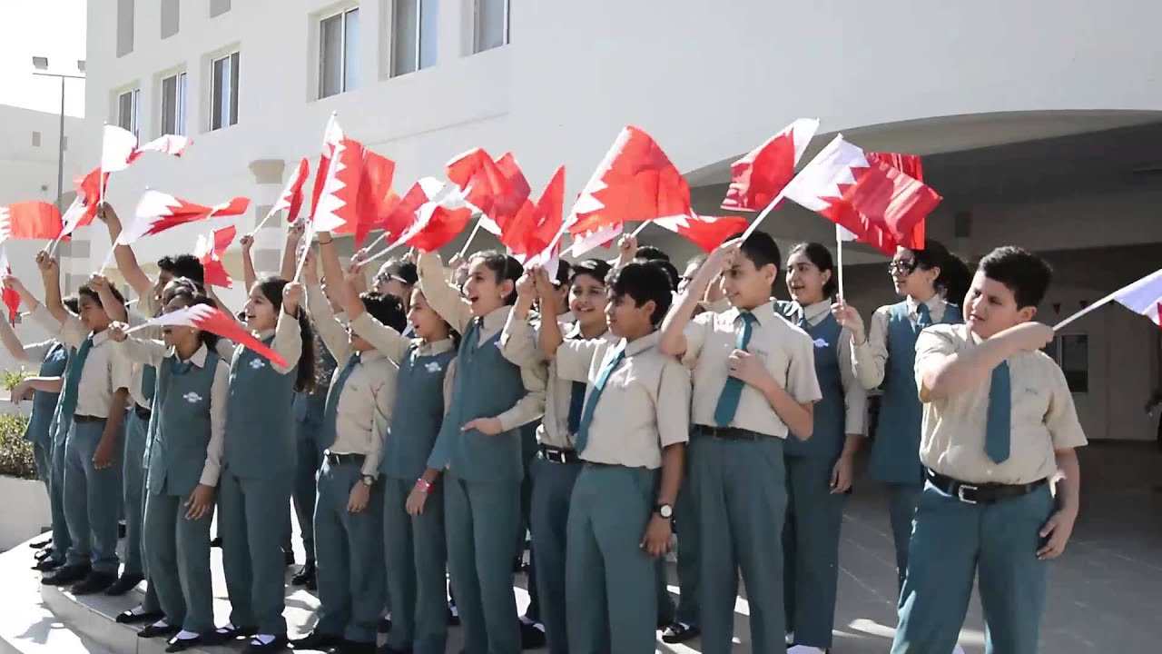 Bahrain National Day Flash Mob at Naseem International School - YouTube