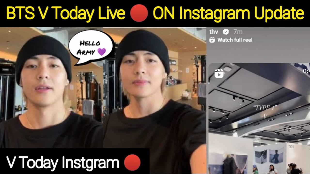 OMG!😳 BTS V Today Live 🔴 ON Instagram Update | BTS V Instagram # ...