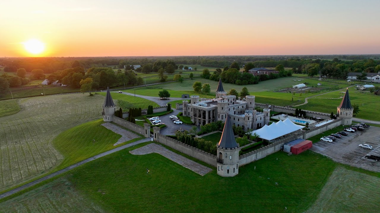 The Kentucky Castle 4K drone footage, Versailles Kentucky - YouTube