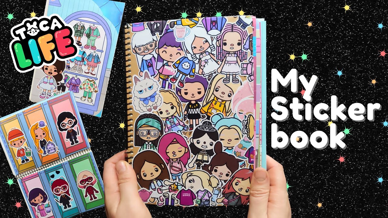 My Sticker Book DIY 📖 Toca Life World | Toca Boca #papercraft # ...