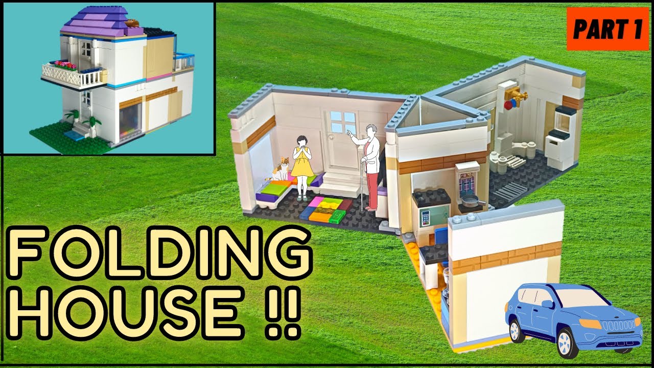 How To Build A Lego Folding House | PART 1 | Tutorial With Voice🗣️🗣️🗣️ ...