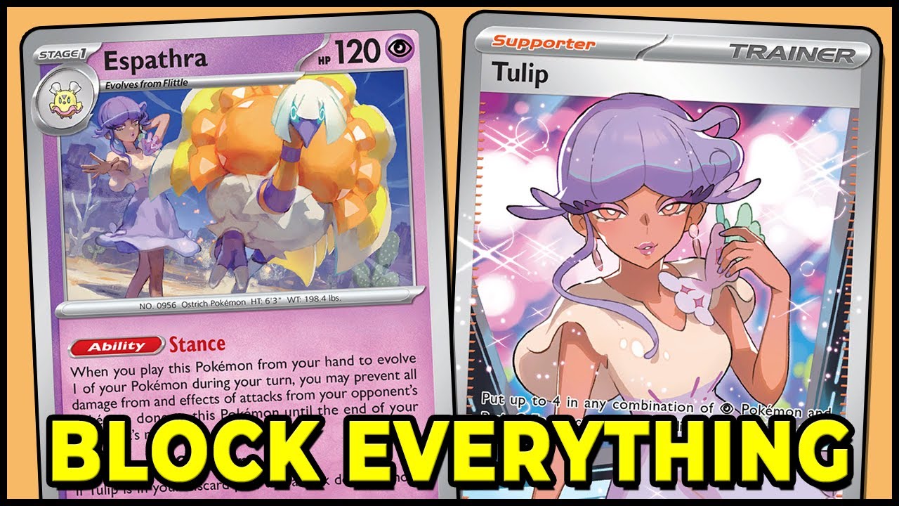 Block All Damage And Effects With Espathra! | Pokémon TCG Live Deck Profile - YouTube