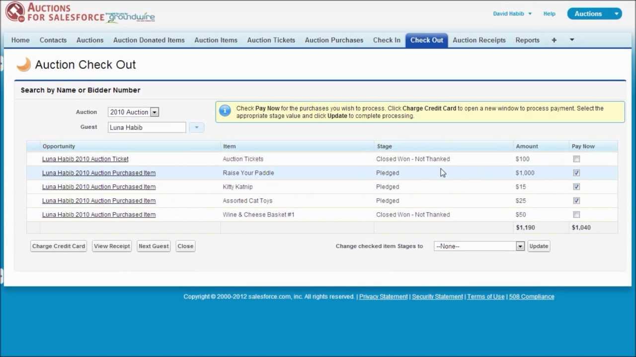 Groundwire Auctions for Salesforce 3.0 Quick Overview - YouTube
