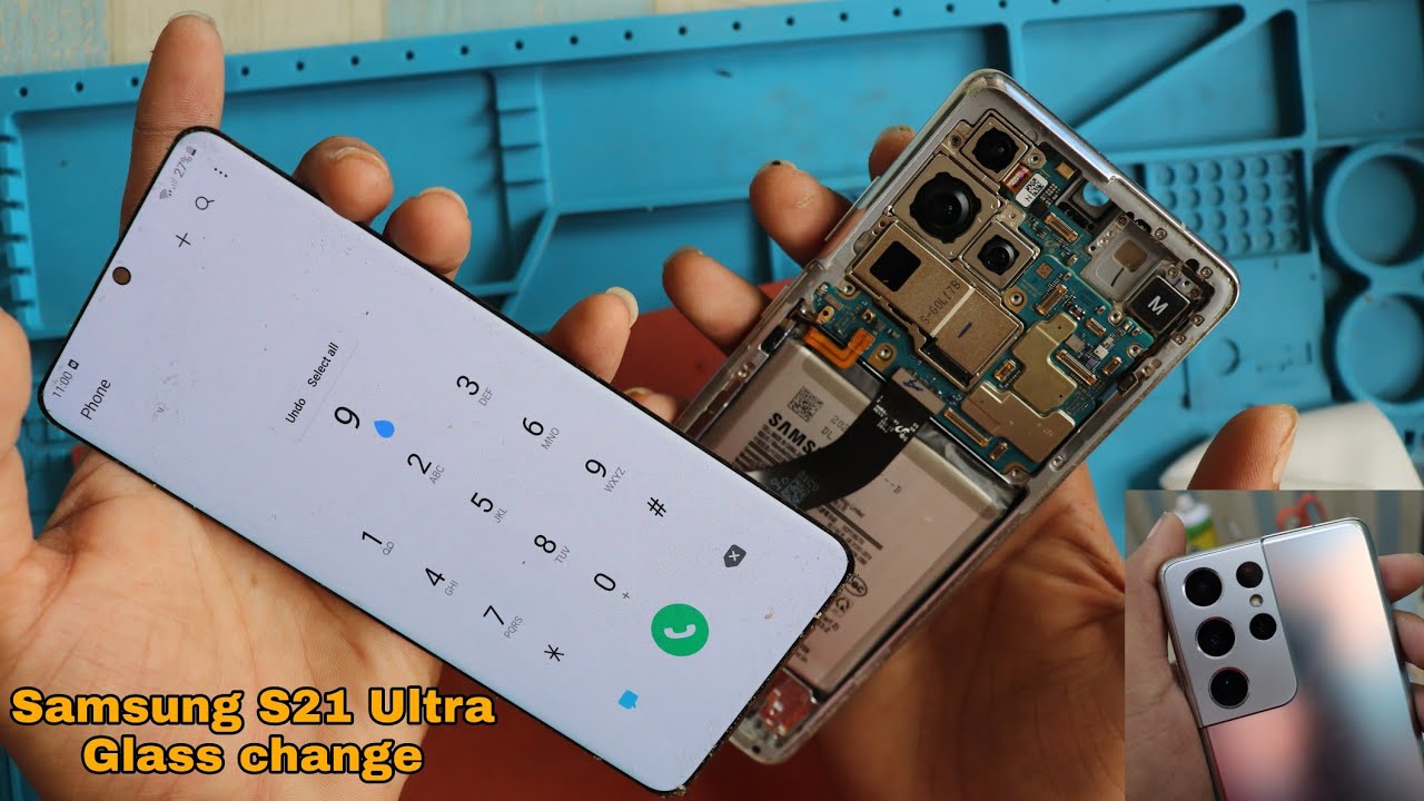 Samsung S21 Ultra Broken Glass Replacement | S21 Ultra Front Glass ...