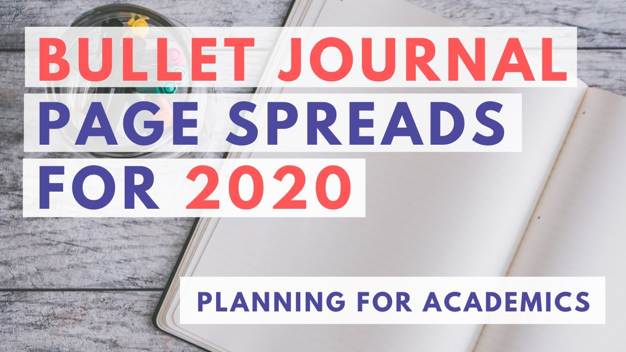 Grad Student Plan With Me | Bullet Journal Page Spreads - YouTube