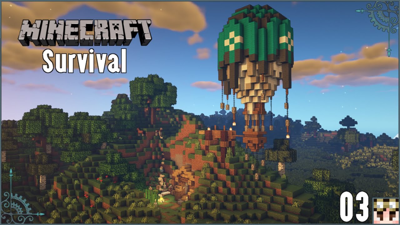Minecraft Survival Timelapse - Let's play | Episode 3 - Air balloon ...