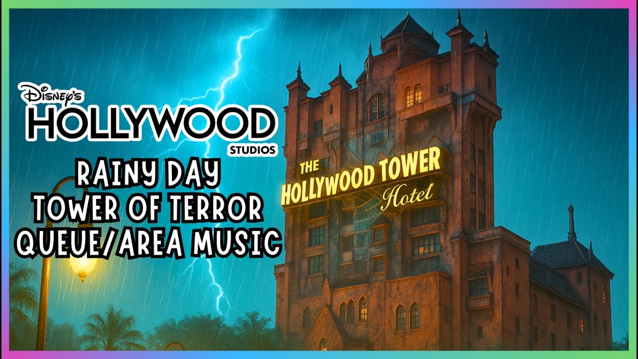 Rainy Day Tower of Terror Queue/Lobby Area Music | Disney Ambient ...