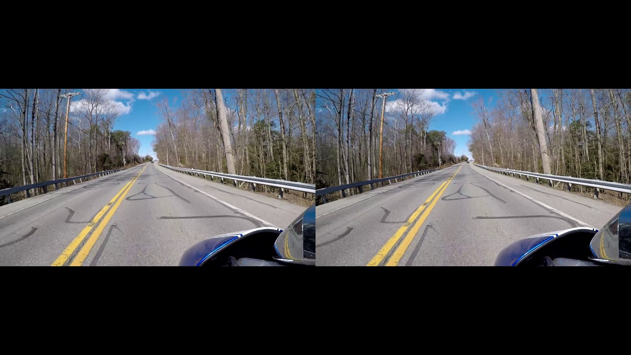 Splitscreen VR - Motorcycle with GoPro - YouTube