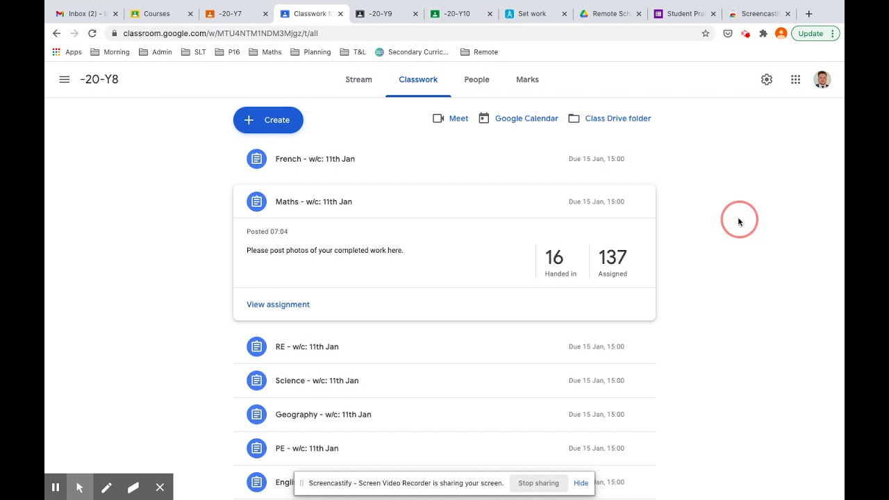 Google Classroom Support - Setting & Uploading - YouTube