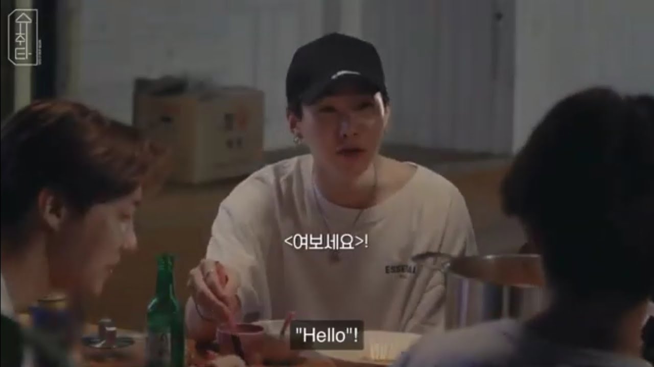 jimin's reaction to namjoon singing "Hello" nonstop in the bathroom ...