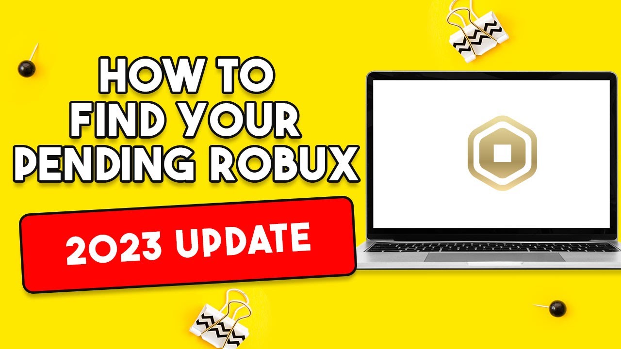 How To Find Your Pending Robux [2023 UPDATE] - YouTube
