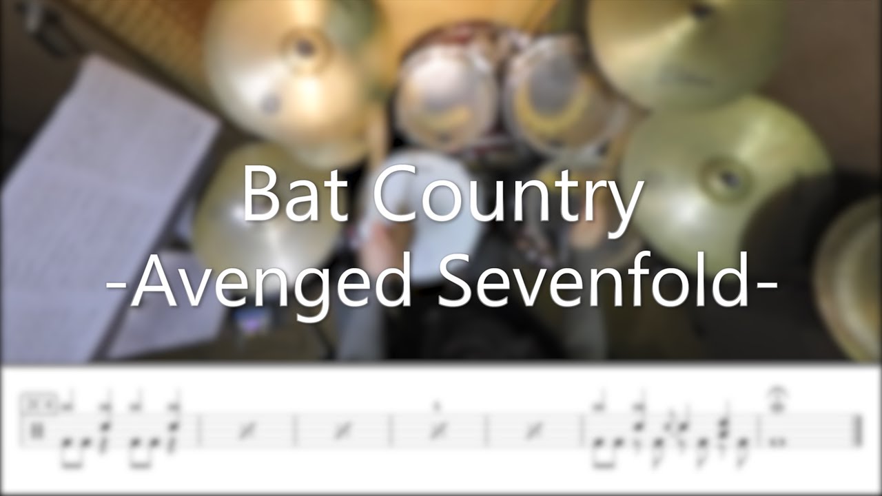 Avenged Sevenfold - Bat Country - DrummerFrank Drum Cover - With Drum ...