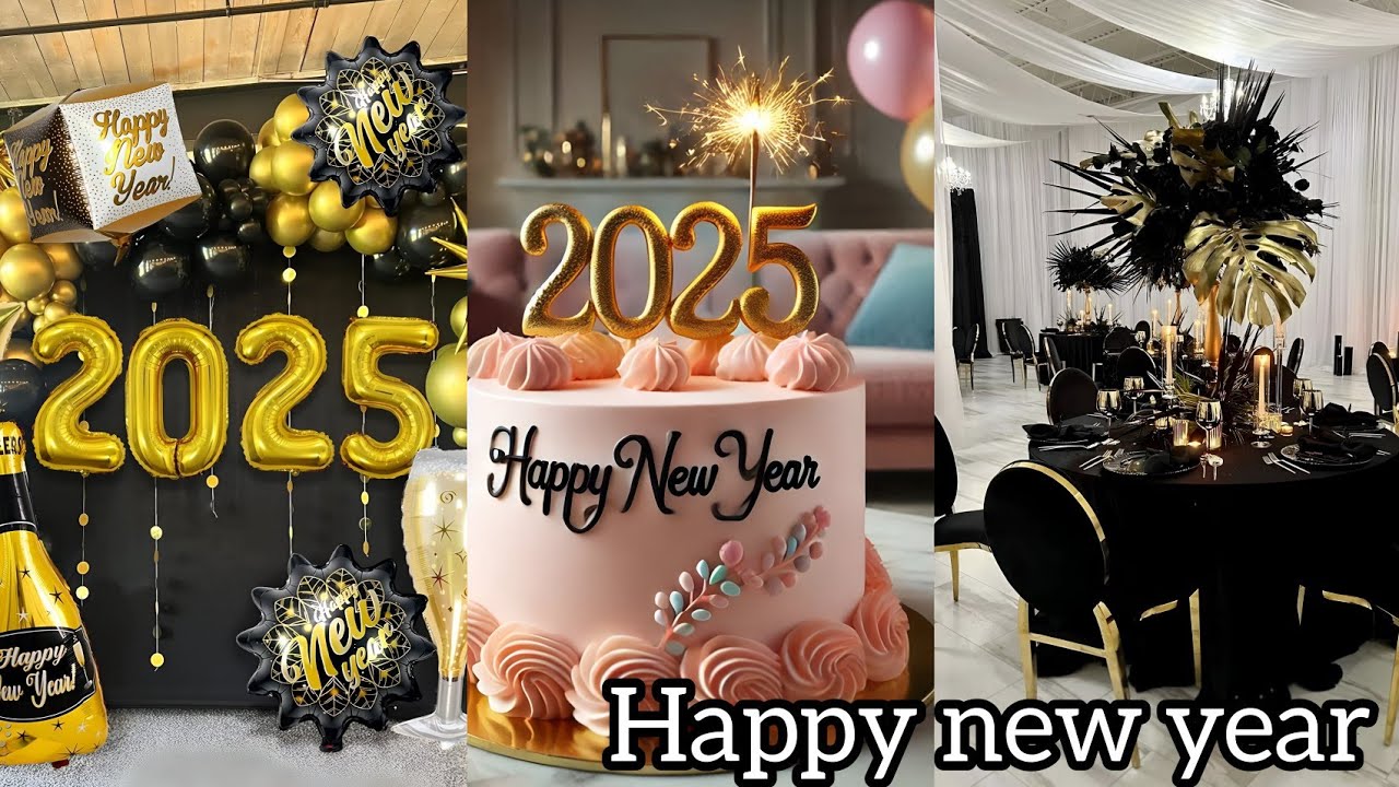 2025 New Year Decor Ideas | Trendy Home Decorations for a Stylish Start!New Year Party Decor ...