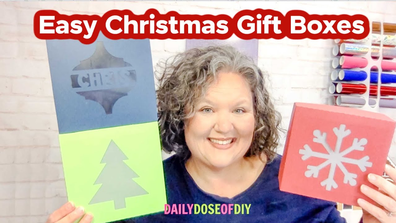 DIY Christmas Gift Boxes Perfect for Treats - YouTube