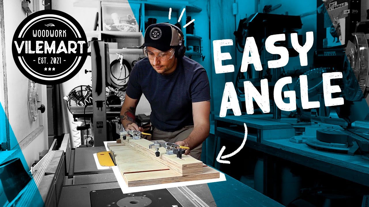 How to Build a Simple Angle and Taper Jig for a Table Saw - YouTube