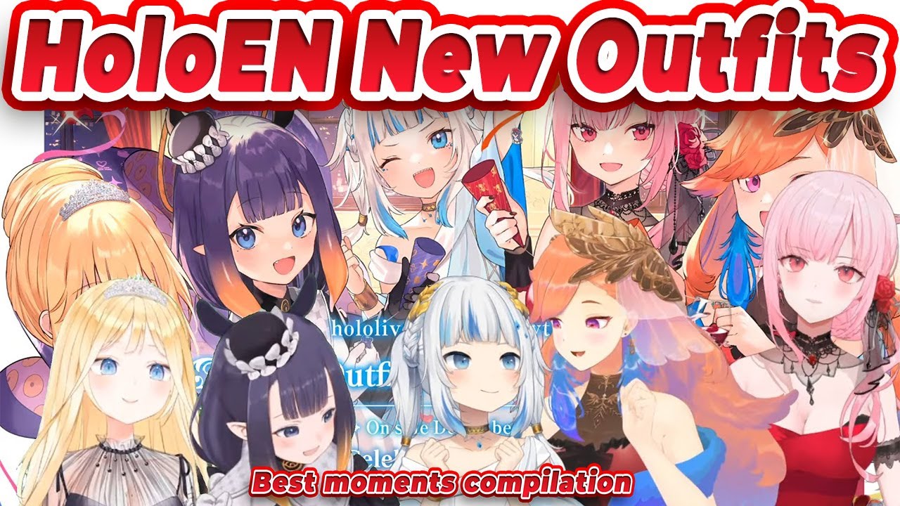 Hololive En New Outfits Reveal BEST MOMENTS 【Hololive Myth】 - YouTube