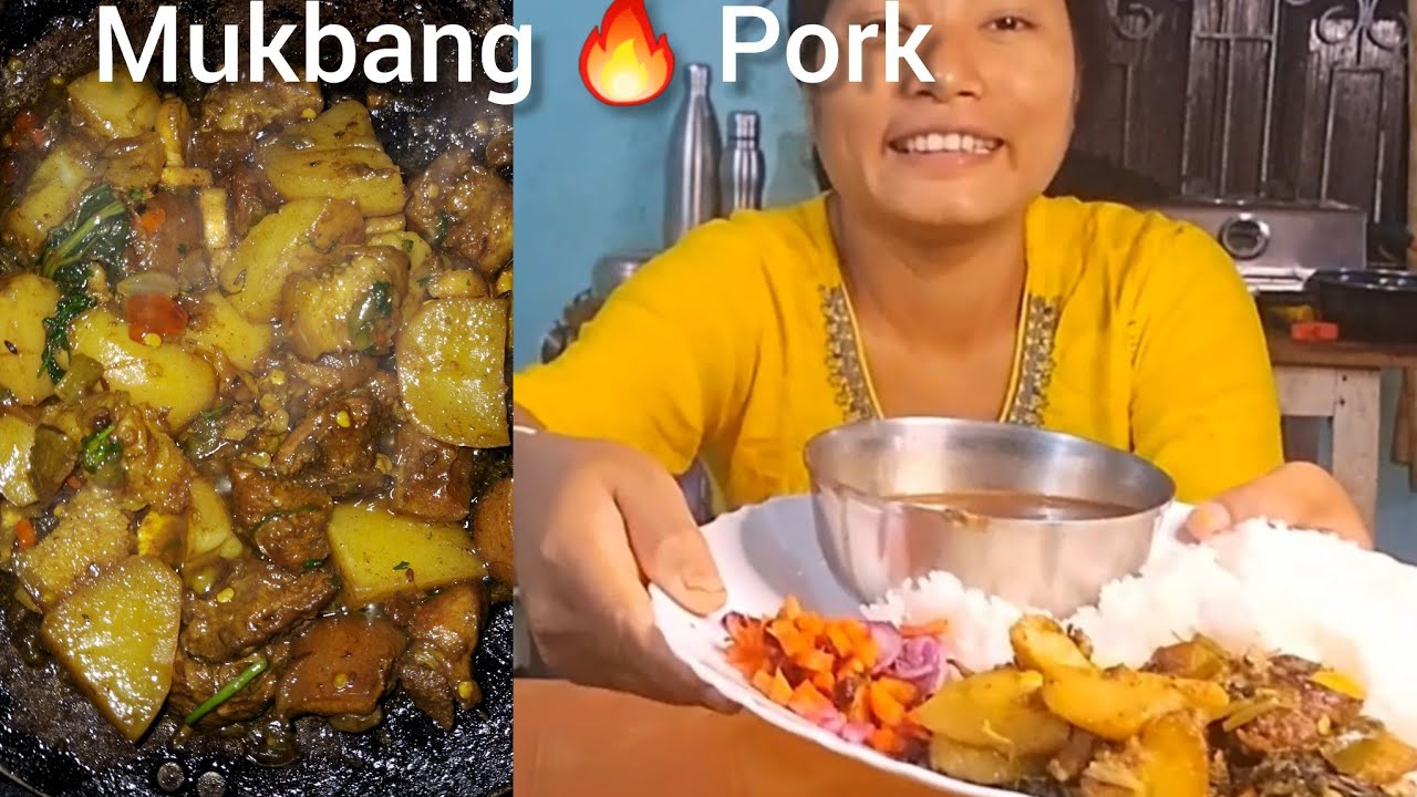 Real Eating Mukbang || Pork Mukbang ||Asian Spicy 🔥 food - YouTube