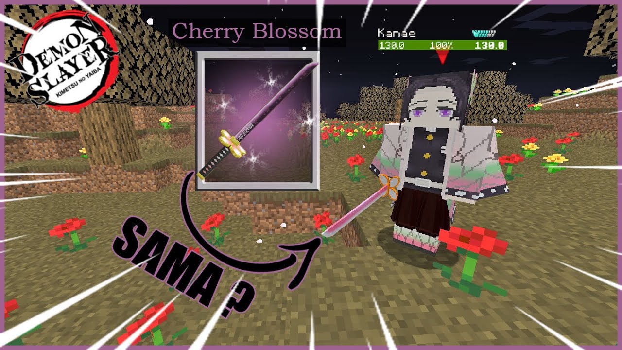 PEDANG NICHIRIN RAHASIA YANG ADA DI MINECRAFT KIMETSU NO YAIBA (DEMON ...