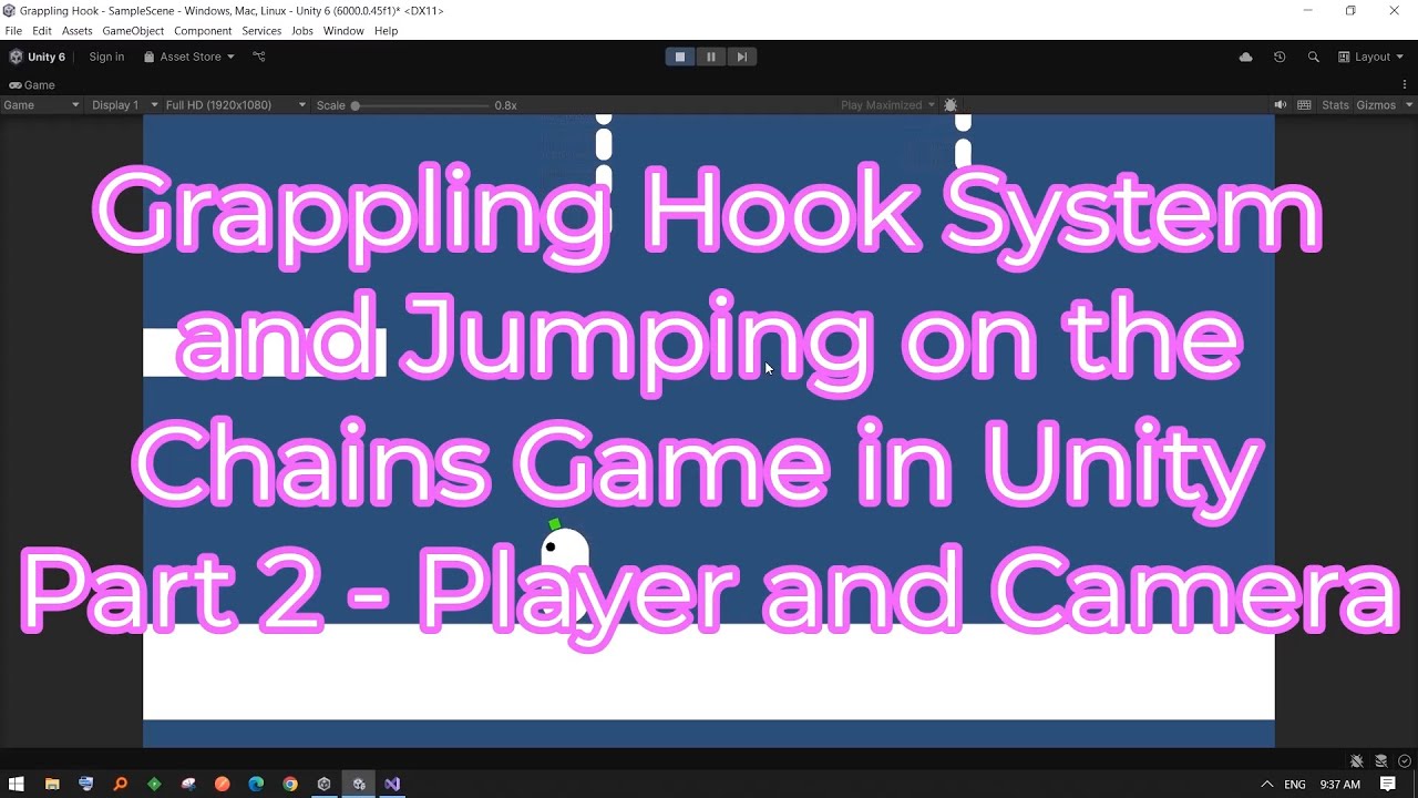 Grappling Hook System and Jumping on the Chains Game in Unity Part 2 ...