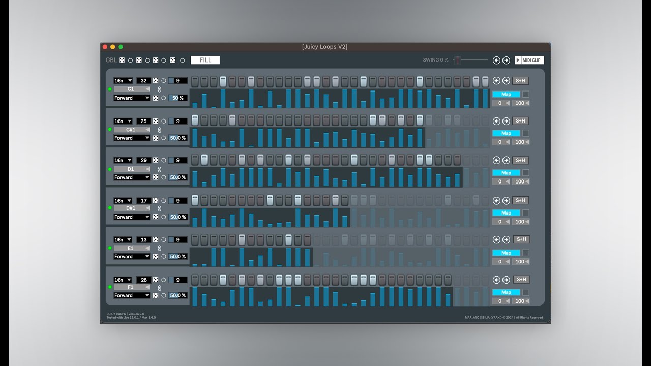 Juicy Loops 2 - Max For Live MIDI sequencer - YouTube
