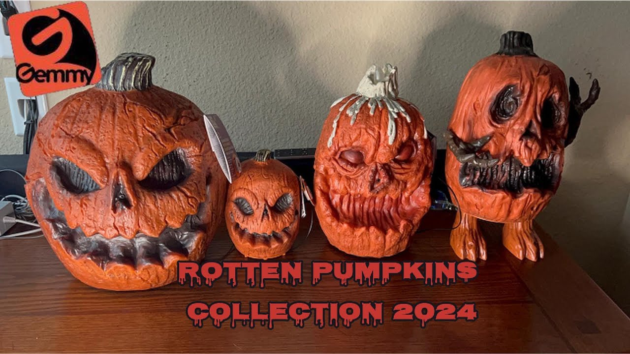 Gemmy Rotten Pumpkins Collection 2024 - YouTube
