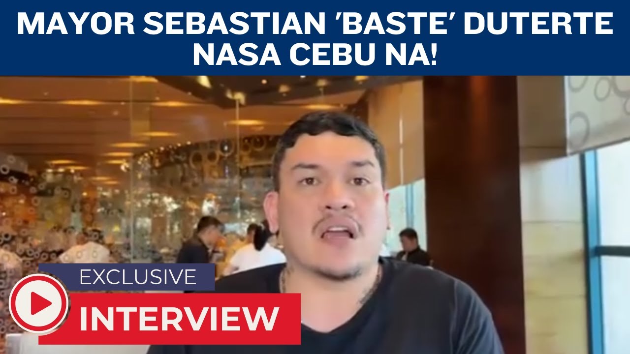 MAYOR SEBASTIAN 'BASTE' DUTERTE NASA CEBU NA! | LIVE INTERVIEW ...
