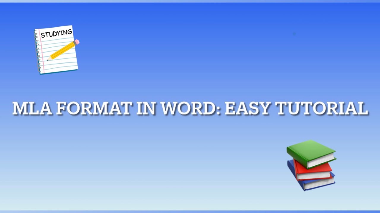 MLA Format in Word: An Easy Tutorial - YouTube